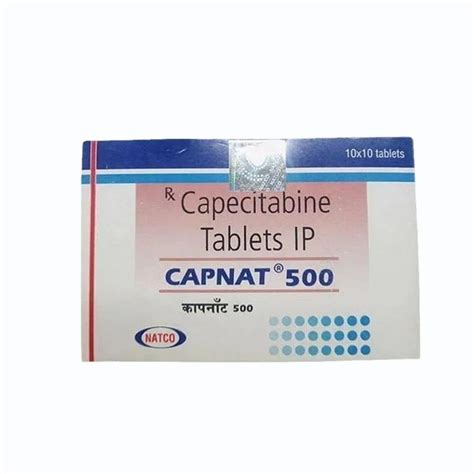 500mg Capnat Capecitabine Tablet At ₹ 1114strip Capecitabine Tablets