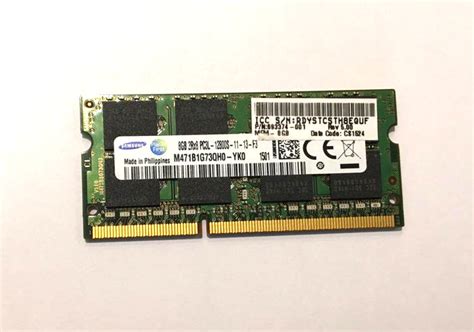 رم استوک لپتاپی 8 گیگ Ddr3 باس Sodimm فروشگاه آنلاین مشهدشاپ