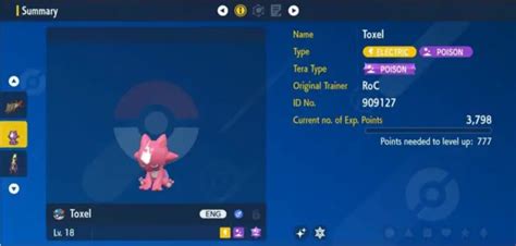 Pokemon Scarlet And Violet 6iv Shiny Toxel Max Evs £0 99 Picclick Uk