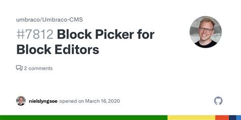 Block Picker For Block Editors · Issue 7812 · Umbracoumbraco Cms · Github