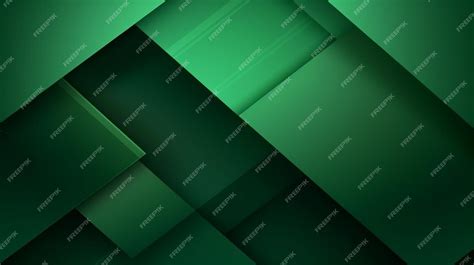 Abstract Green Background Design Template With Light Shapes And