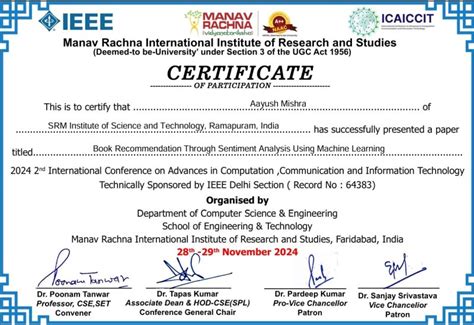 Aayush Mishra On Linkedin Researchachievements Machinelearning Sentimentanalysis Ieee
