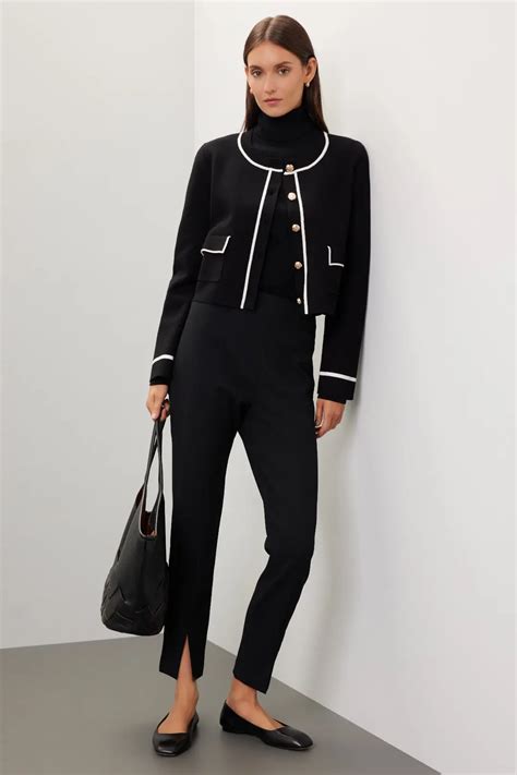 Contrast Stitch Cardigan Rent The Runway