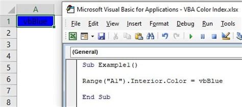 VBA Color Index How To Apply Color Property In Excel