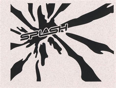 Splash Typography Poster Design