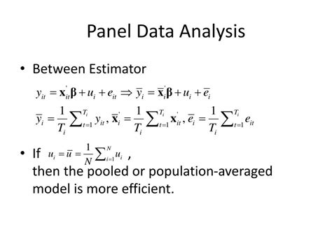 PPT Econometric Analysis Of Panel Data PowerPoint Presentation Free Download ID