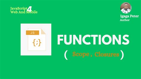 Functions — Scope And Closures Function — An Activity Someone Or By