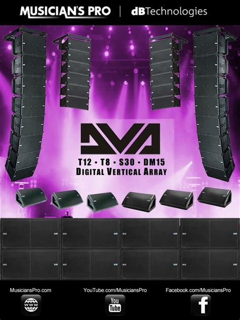 DB Technologies Line Array System Sound System Speakers Sound Stage Live Sound System