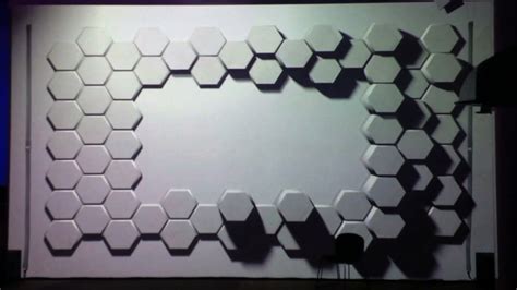 Hexagons 3d Projection Mapping Experiment On Wall With Hexagonal