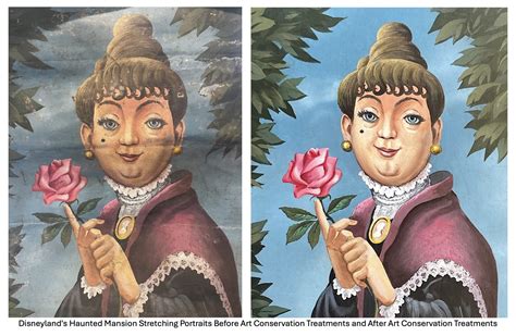Disneylands Haunted Mansion Portraits Saved And Restored Fine Art