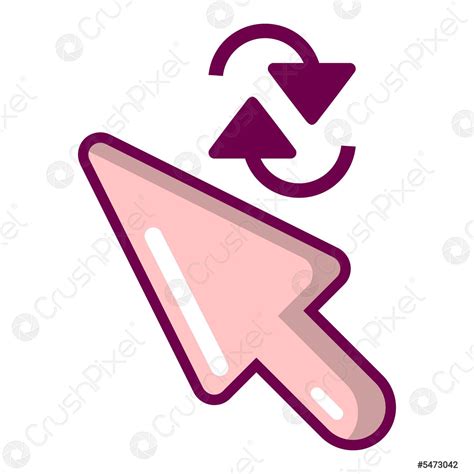 Cursor Element Icon Cartoon Style Stock Vector 5473042 Crushpixel