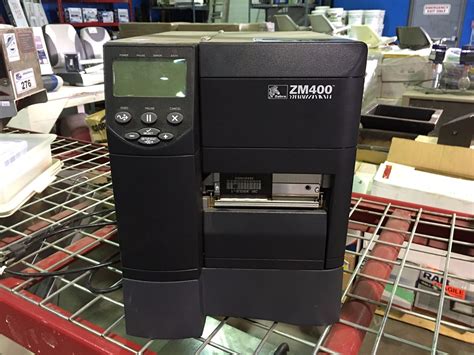 zebra zm400 commercial label printing machine able auctions