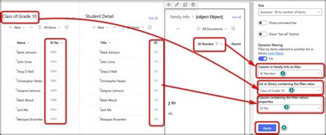 connect lists or libraries via dynamic filtering sharepoint