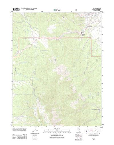 Ely Nv 2012 24000 Scale Map By United States Geological Survey