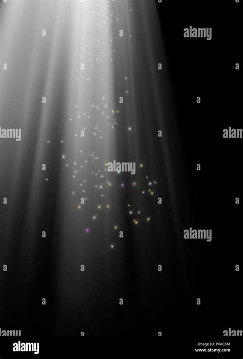 Abstract Background Image Of Blurry Lights And Light Beam Manipulations