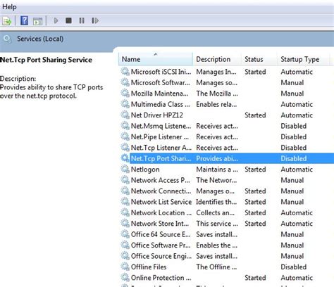 Enabling Wcf Nettcp Port Sharing For Multi Process Port Sharing