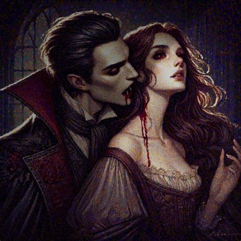 Vampire Lovers Art Vampire X Human Old Vampire Art Fantasy Art Vampire