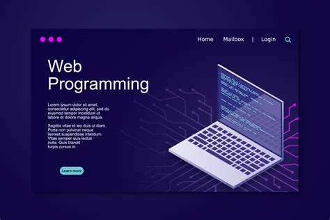Web Programming Vector Isometric Illustrations Web Programming Concept Programming Language