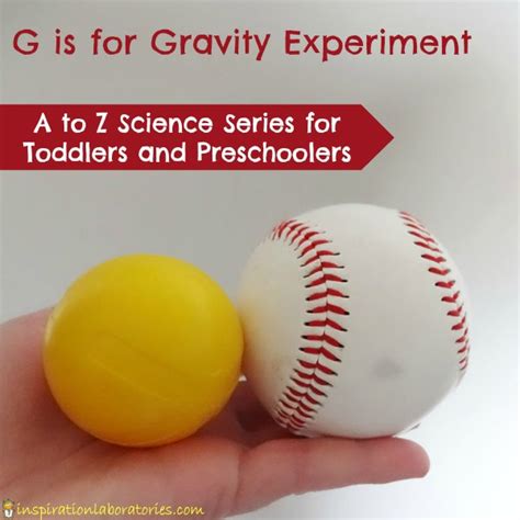 G Is For Gravity Experiment Inspiration Laboratories