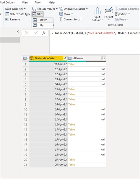 solved urgent add rows with missing dates in power query microsoft
