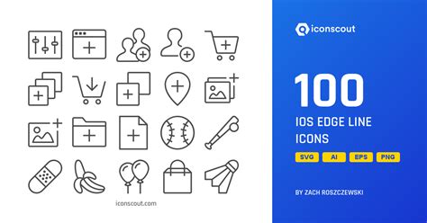 Ios Edge Line Icon Pack 100 Line User Interface Icons Svg Png Ico Available