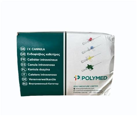 Polytetrafluoroethylene Ptfe Polymed Iv Cannula For Hospital 14g At Rs 750piece In Jhajjar