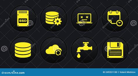 Set Database Calendar And Clock Cloud Sync Refresh Water Tap Dead Laptop And Setting