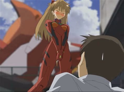 Rule 34 Asuka Langley Sohryu Blush Castlage Closed Eyes Hands On Crotch Have To Pee Neon