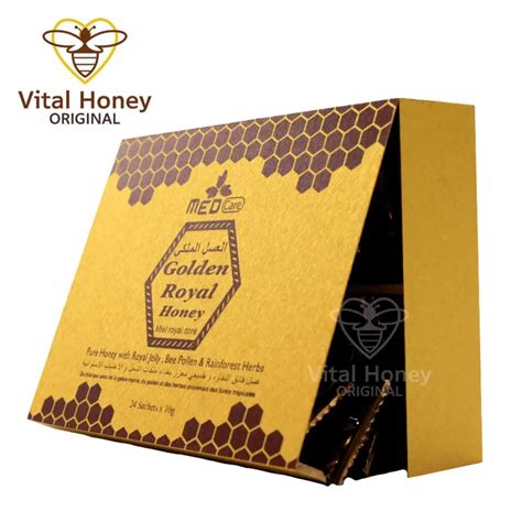 Golden Royal Honey Med Care One Box 24 Sachets Vital Honey Original