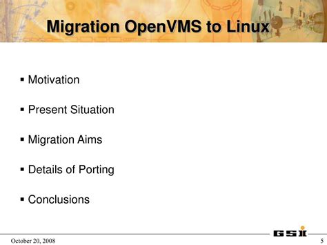 Ppt Gsi Operating Software Migration Openvms To Linux Powerpoint