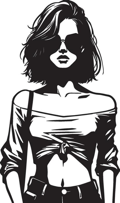 Fashion Woman Sketch Drawing 34075348 Vector Art At Vecteezy