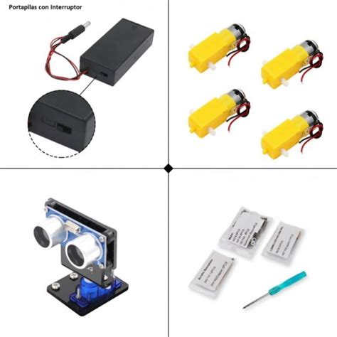Robot Kit Infrarrojo Ir Arduino 2wd