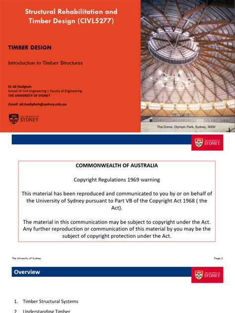 Civl5277 Lecture 7 Introduction To Timber Structures 1 Pdf