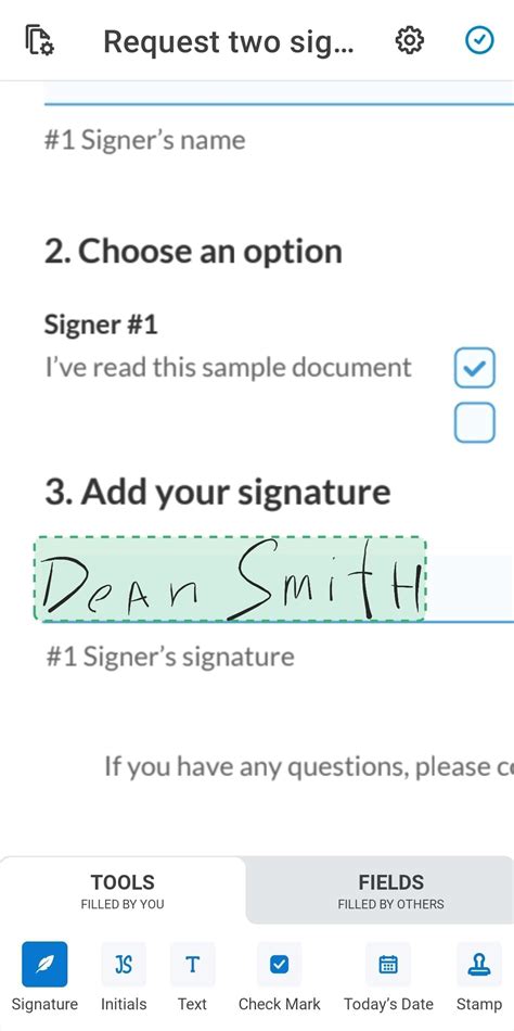 Signature Mobile Device Airslate Signnow
