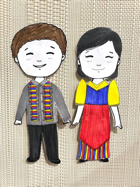 Sinaunang Kasuotan Ng Mga Lalaking Pilipino Drawing