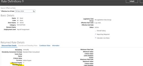 How To Apply Rounding Rule In The Rates Definition Page — Cloud Customer Connect