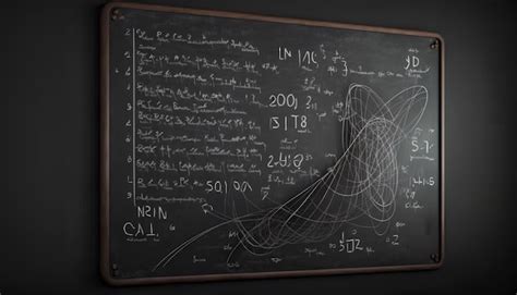 Premium Ai Image Blackboard With Formulas