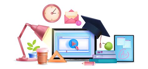 Online Education Vector E Learning Digital Classes 3d Concept 2187953