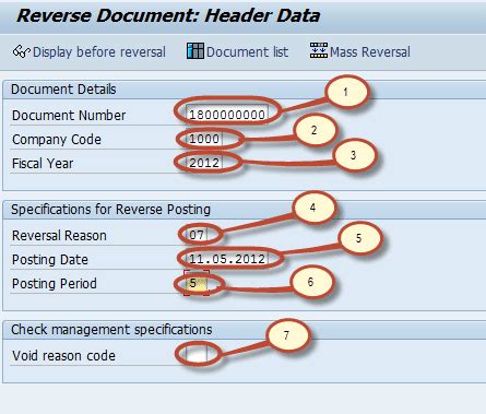 SAP FICO Central How To Perform Document Reversal