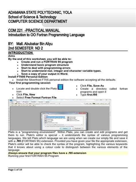 Com221 Prac Pdf Parameter Computer Programming Summation