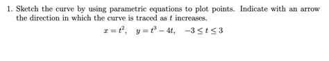 Solved Sketch The Curve By Using Parametric Equations To Chegg Com
