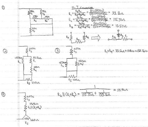 Simplifying A Resistor Network Using Pi T Y Delta Conversion Physics Forums