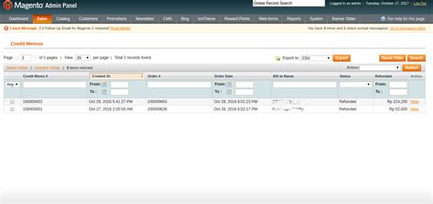 Magento 19 Add Custom Attribute To Credit Memo And Show It At Grid