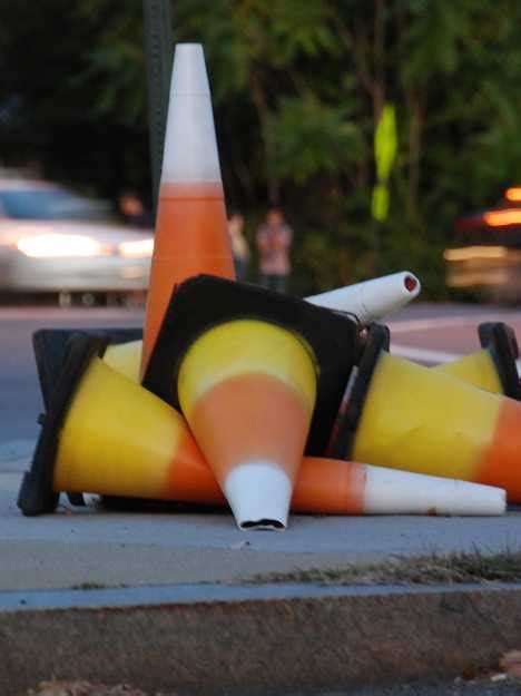 Road Work 10 Pointed Examples Of Traffic Cone Art Urbanist