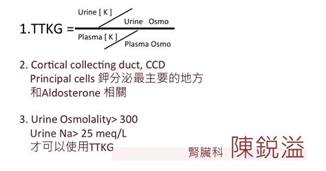 陳鋭溢 你濫用了ttkg嗎？從鉀離子的排泄說起