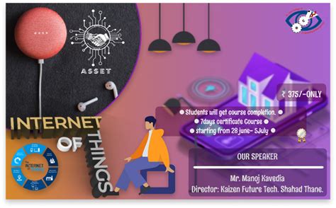 Poster For A Webinar On IOT Figma