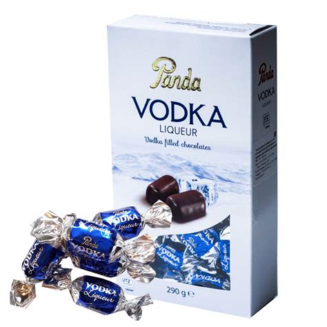 Конфеты Шоколадные Vodka с Начинкой из Водки, Panda(Finland), 290 г/ 0 ...