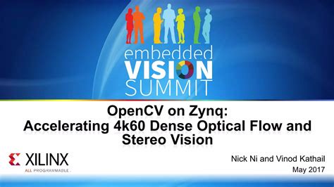 Opencv On Zynq Accelerating 4k60 Dense Optical Flow And Stereo Vision