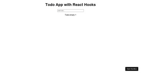 Todo List With UseReducer Codesandbox
