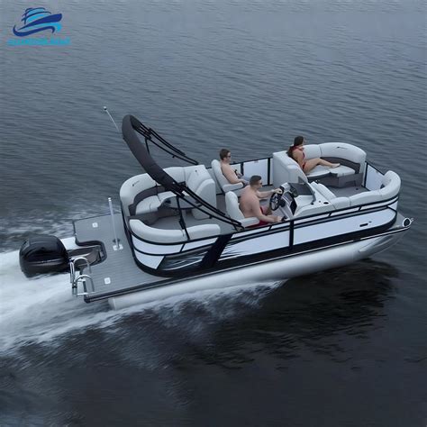 Allhouse 21ft Aluminium Pontoon Boat Hull Luxury Aluminum Pontoon Boat